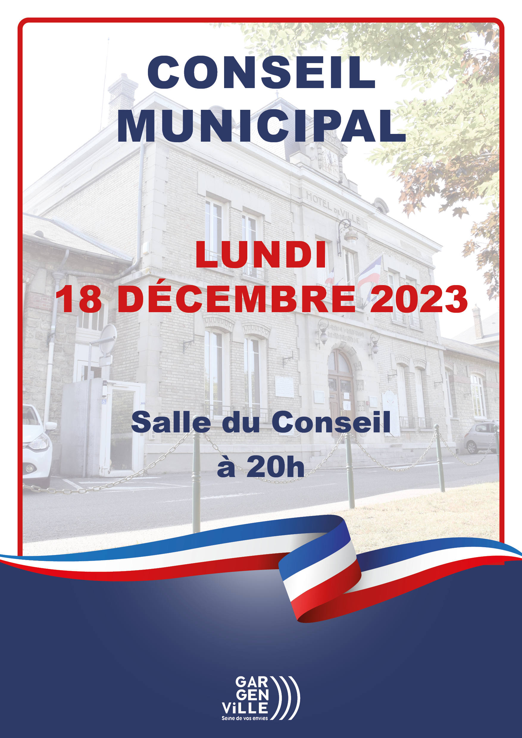 Conseil municipal du 18 décembre 2023 | Gargenville